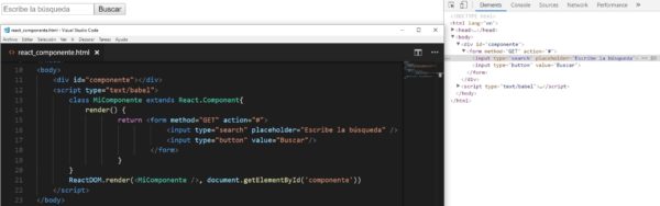 Crear un componente con React Crear un componente con React