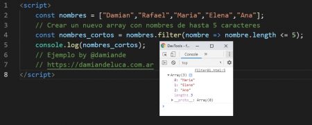 Ejemplo de filter con JavaScriptfilter con JavaScriptEjemplo de filter con JavaScript - Damián ...